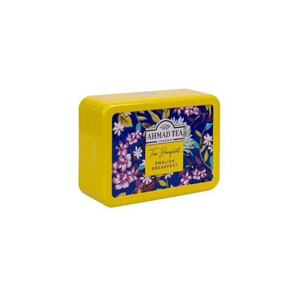 Floral Bouquet Tea Caddy (Yellow) | AHMAD TEA USA