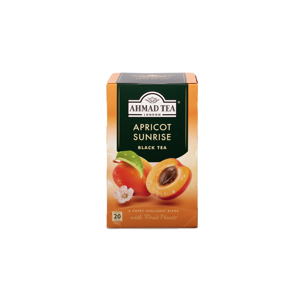 Apricot Sunrise Fruity Black Tea Bags | AHMAD TEA USA