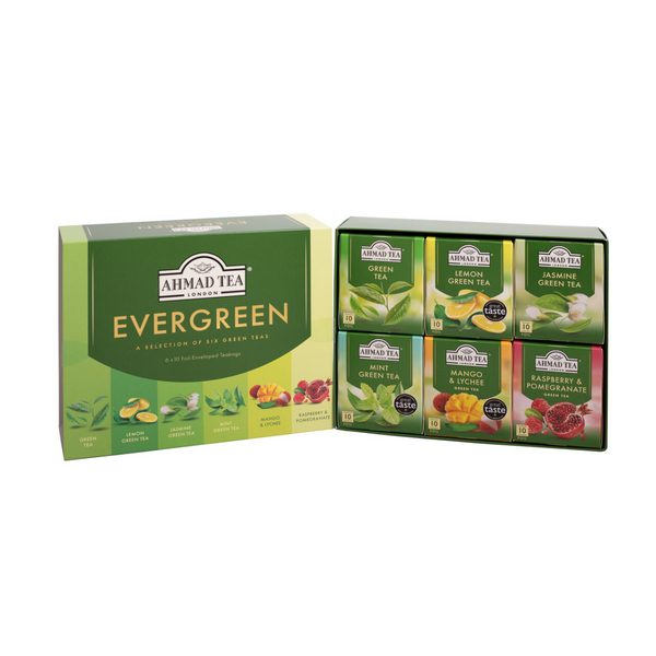 Evergreen Selection Pack Gift - Green Tea Bags | AHMAD TEA USA