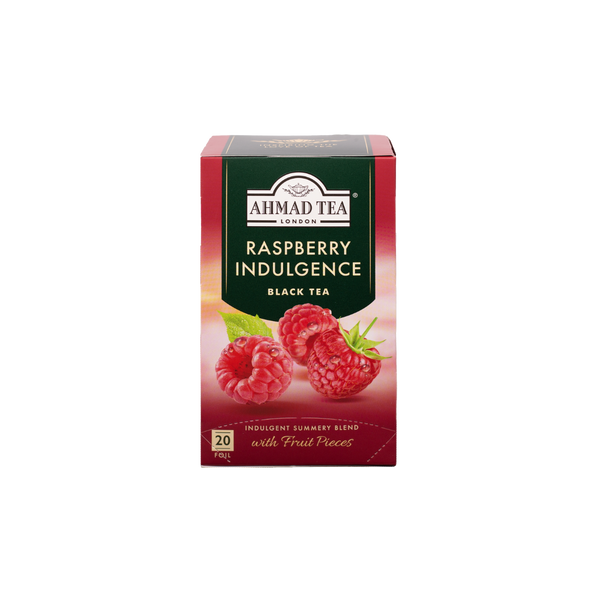 Raspberry Indulgence Fruity Black Tea Bags | AHMAD TEA USA