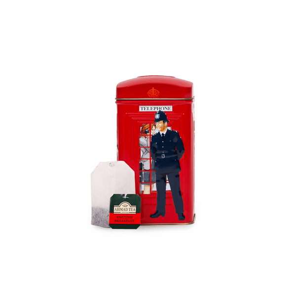 Policeman Telephone Box Gift - Black Tea Bags | AHMAD TEA USA